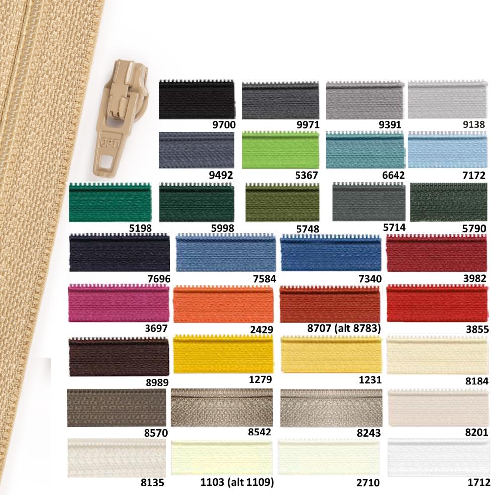 Schieber Opti S40 bandfarbig, Typ 0 (Lon) Fulda, blau (7584), VE 1 ...